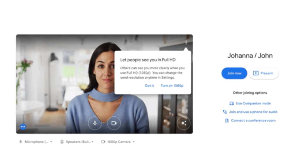 Google Meet finally adds 1080p support, but probably not for your account Google Meet finally adds 1080p support, but probably not for your account